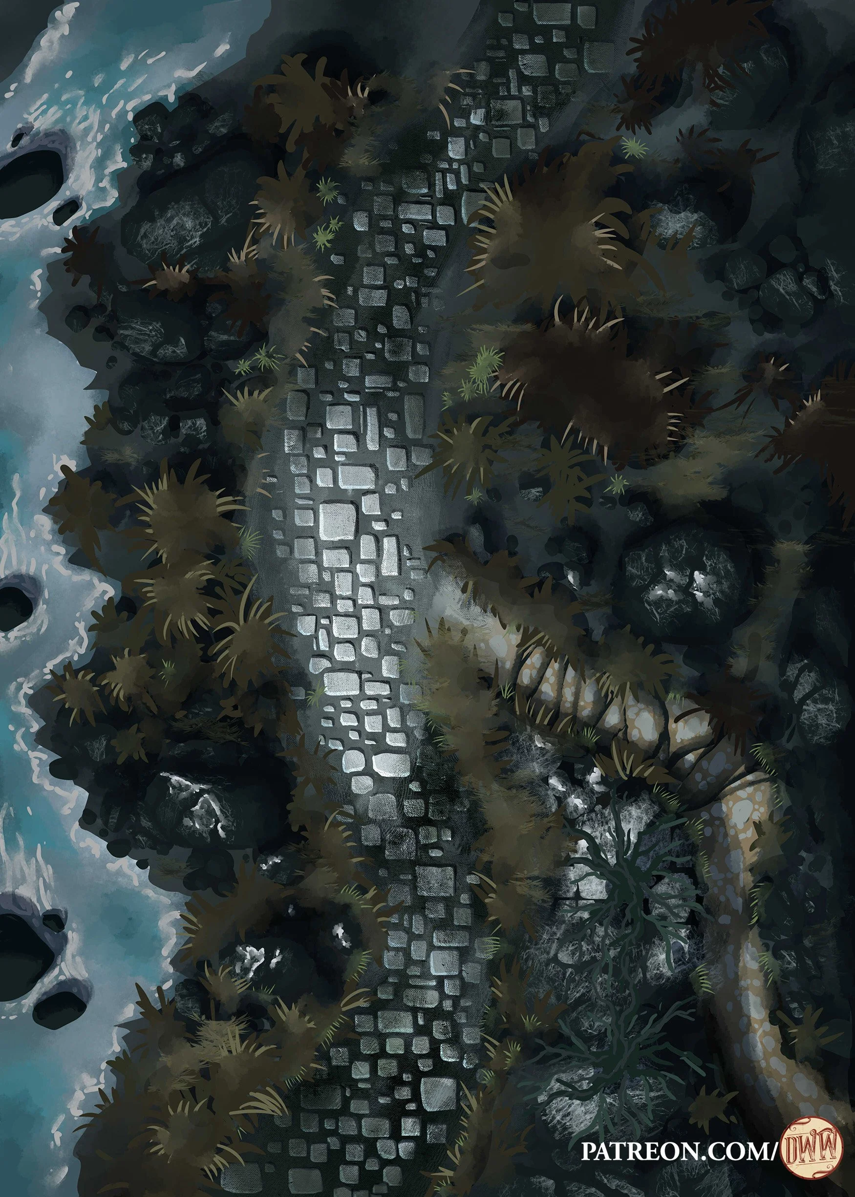 Dragon Skull Battle Map — Domille's Wondrous Works
