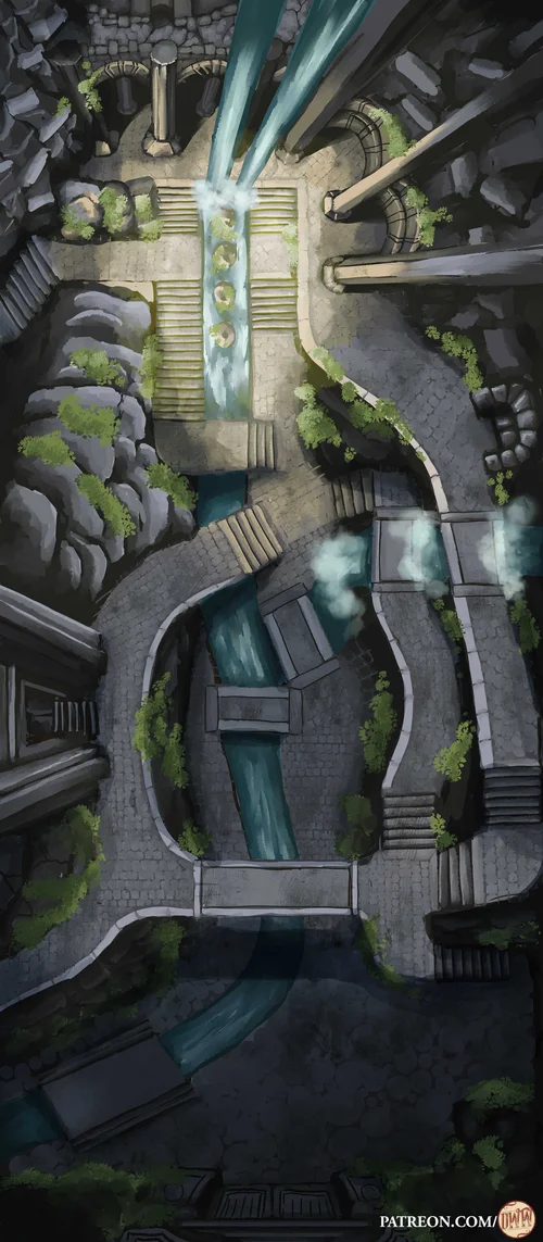 Lava Lakes Forest Battle Map — Domille's Wondrous Works