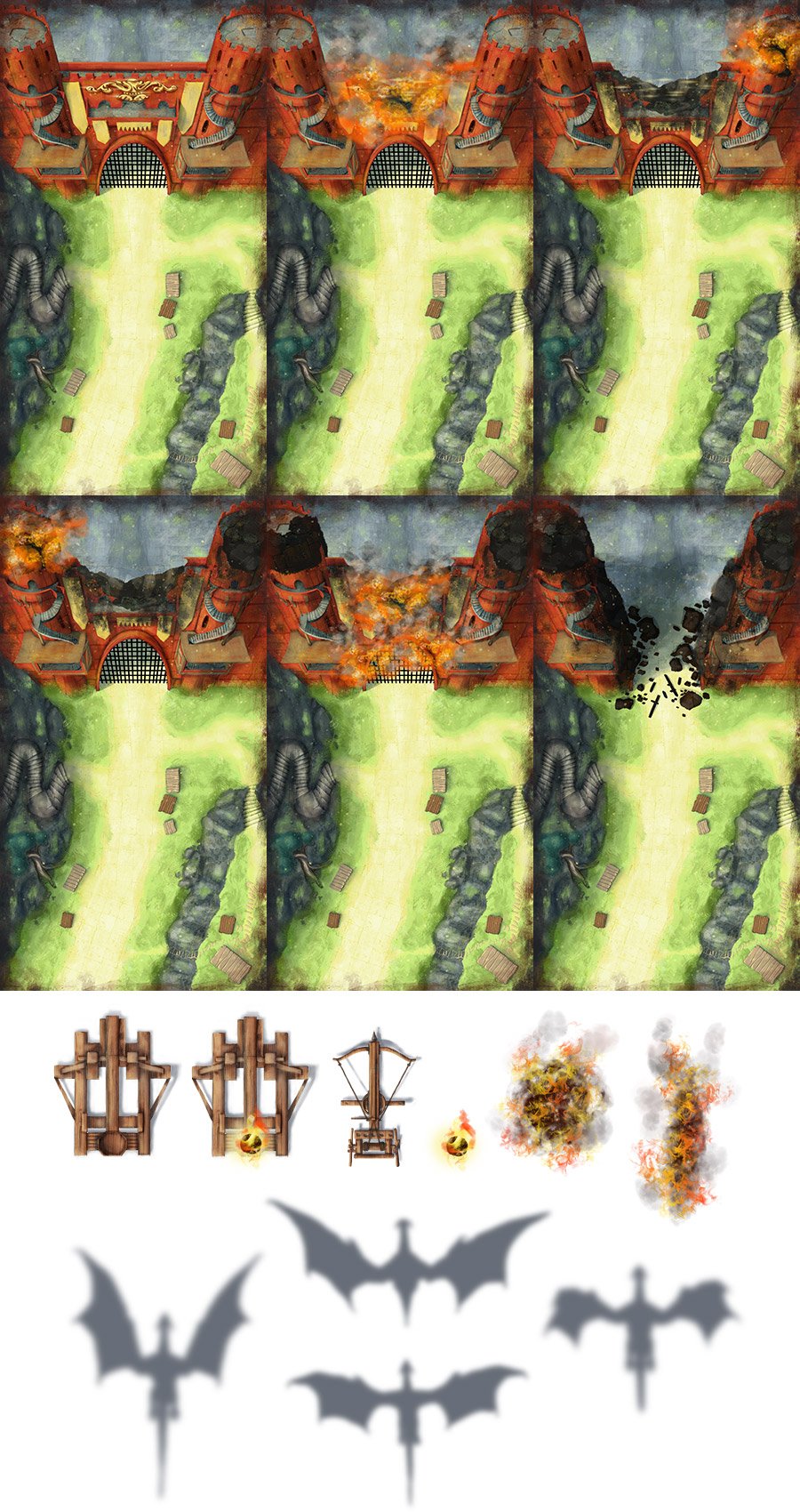 Underwater Kraken Phased Battle Map — Domille's Wondrous Works