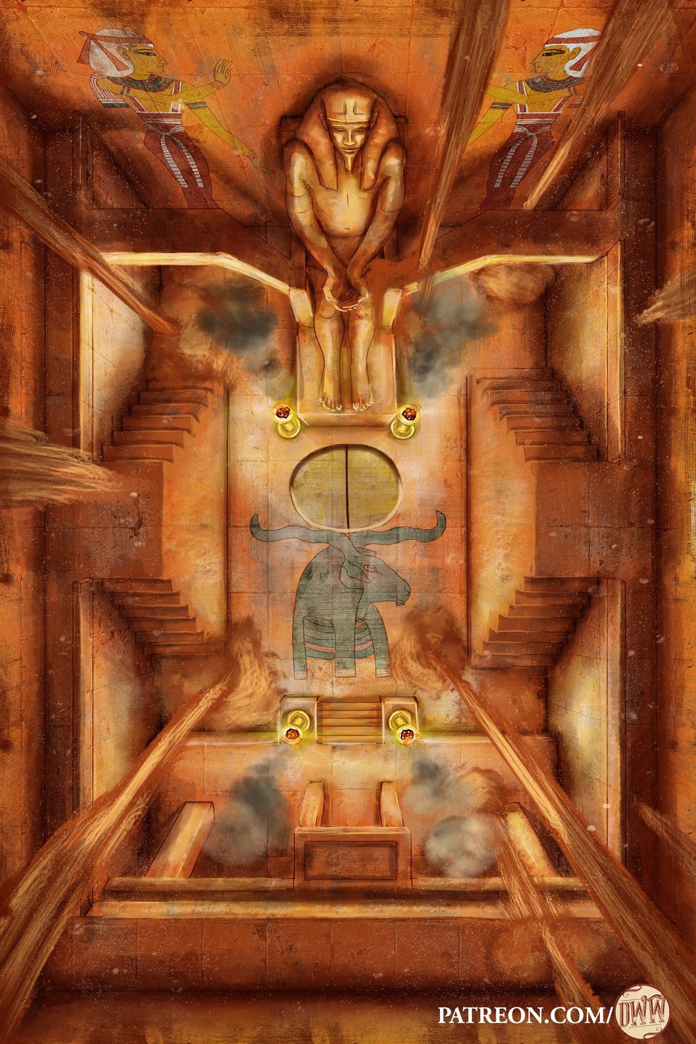 Royal Foyer Battle Map — Domille's Wondrous Works