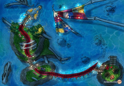 Water Arena Phased Battle Map — Domille's Wondrous Works