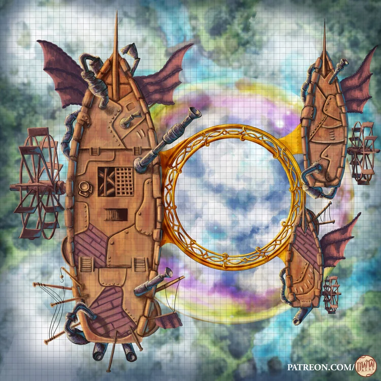 Water Arena Phased Battle Map — Domille's Wondrous Works