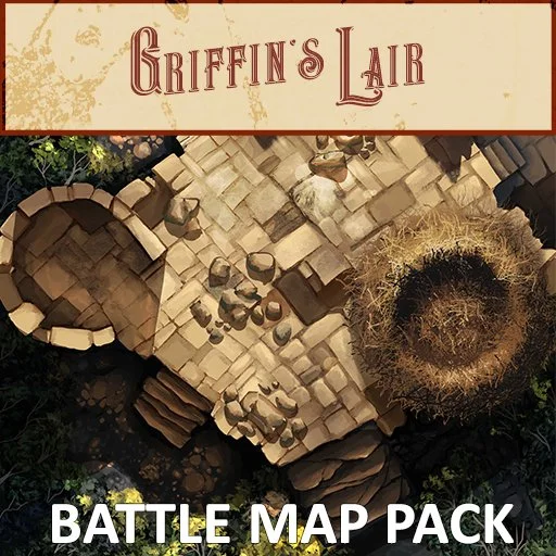 Ritual Temple Interior Phased Battle Map — Domille's Wondrous Works