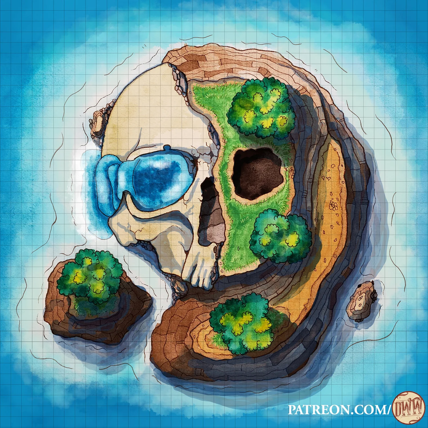 Water Arena Phased Battle Map — Domille's Wondrous Works