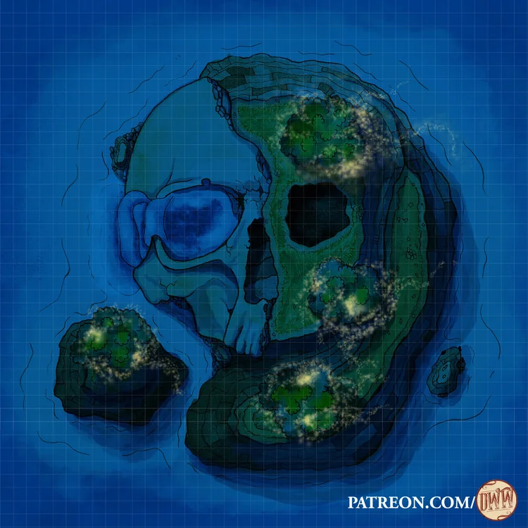 Water Arena Phased Battle Map — Domille's Wondrous Works
