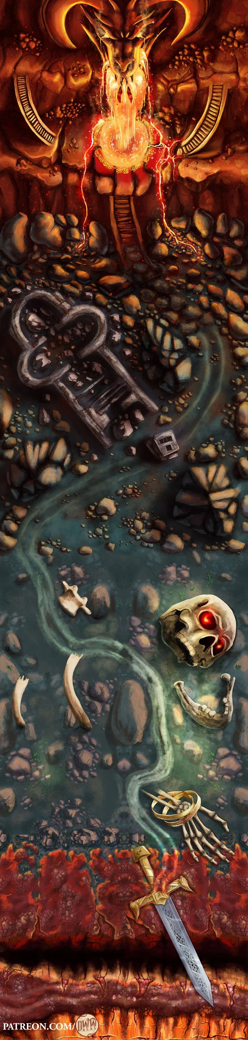 Forest of the Dead Battle Map — Domille's Wondrous Works