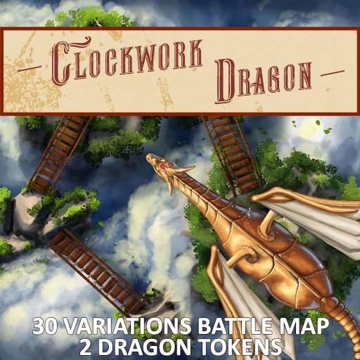 Dragon Skull Battle Map — Domille's Wondrous Works