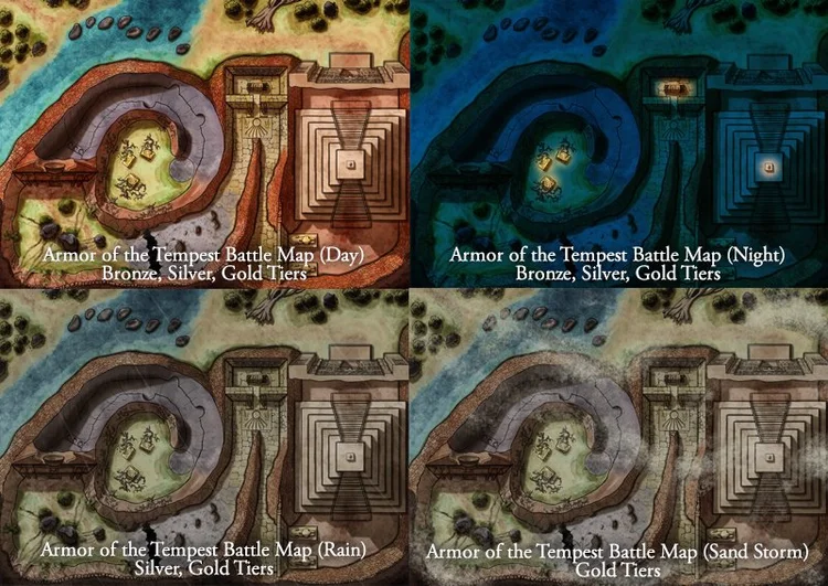 Water Arena Phased Battle Map — Domille's Wondrous Works