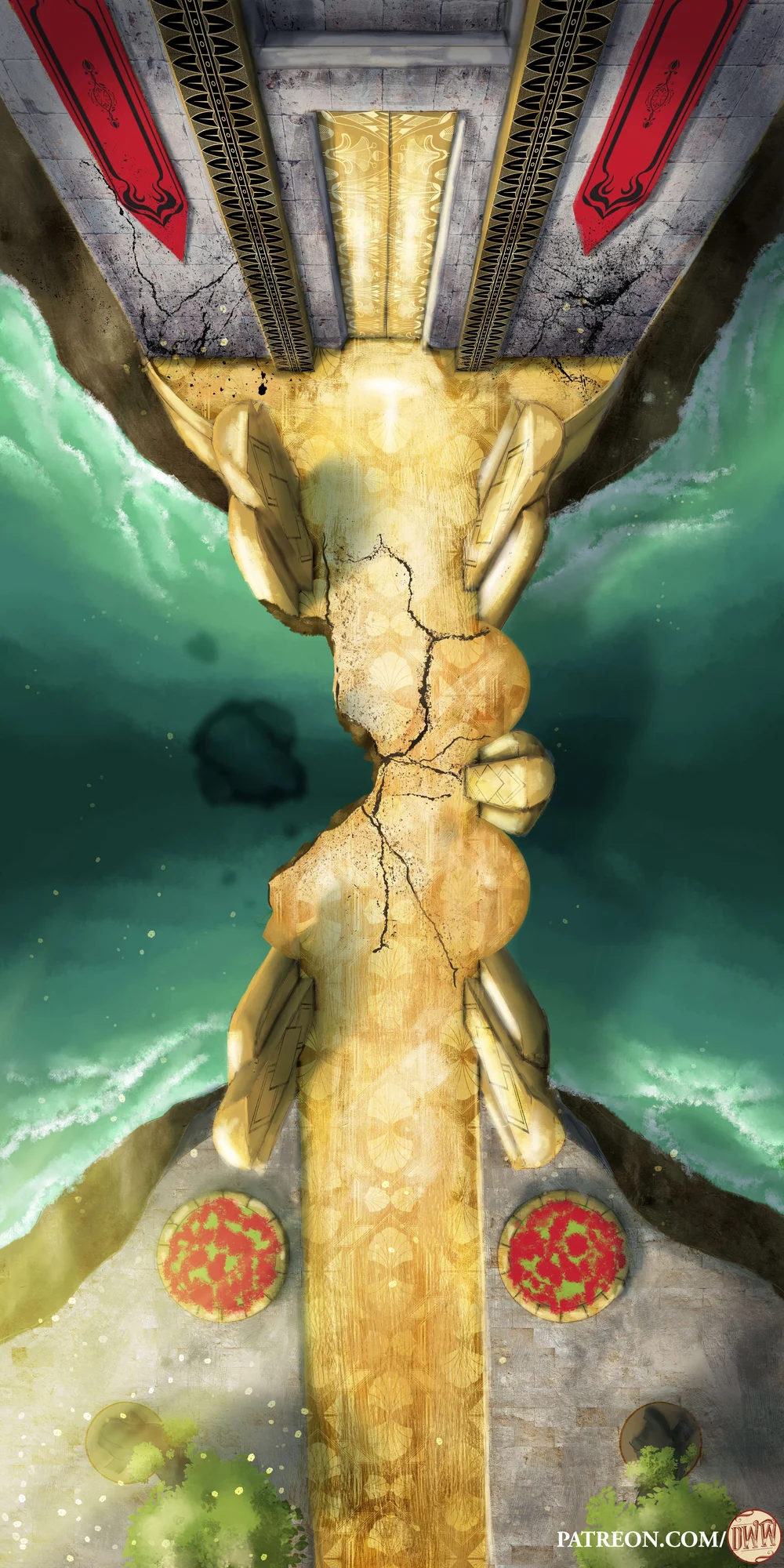 Ruined City Street Battle Map — Domille's Wondrous Works