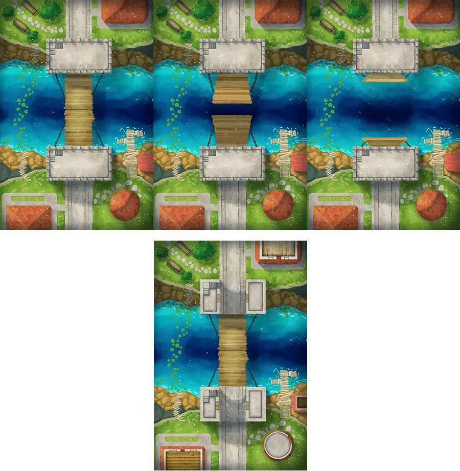 Mountain Village Battle Map — Domille's Wondrous Works