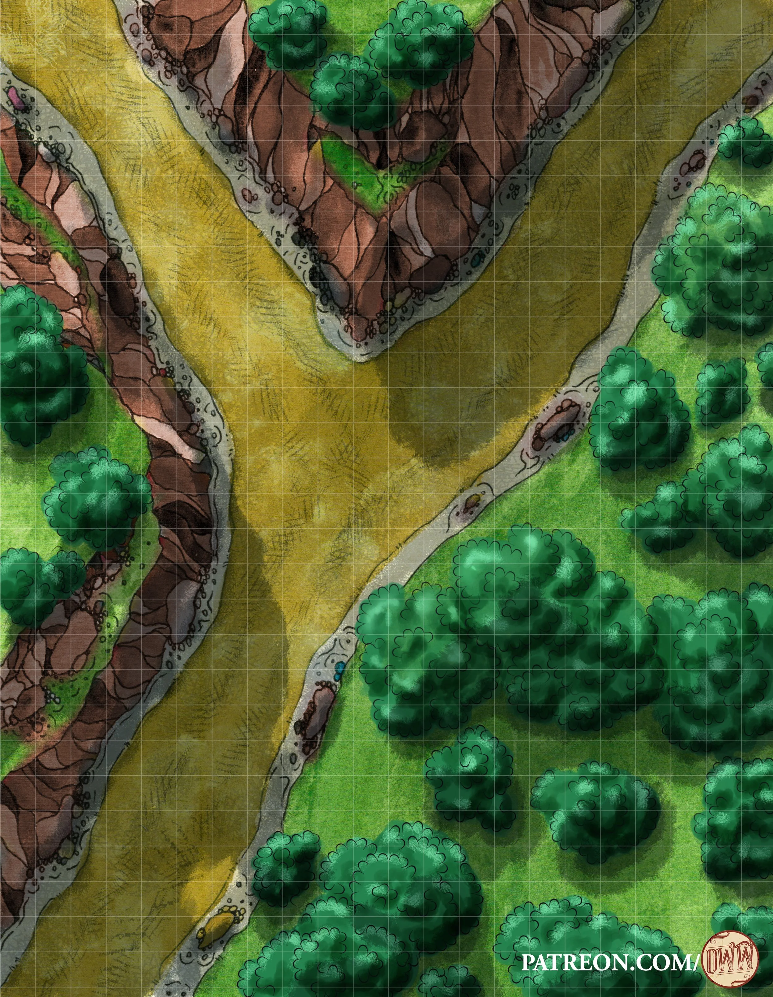 Fort Ruins Battle Map — Domille's Wondrous Works