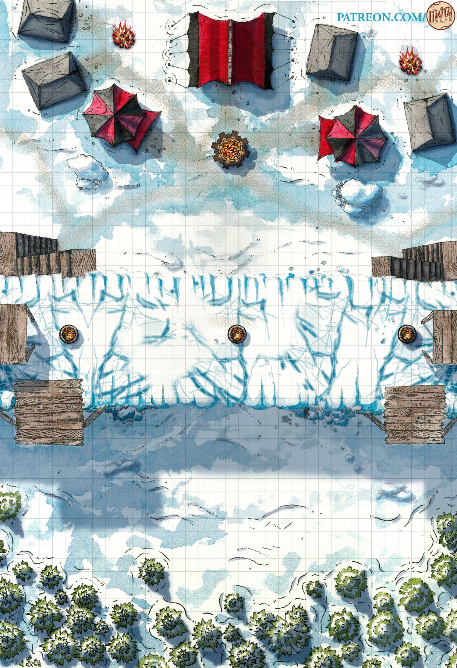 Water Arena Phased Battle Map — Domille's Wondrous Works