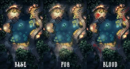 Mushroom Forest Phased Battle Map — Domille's Wondrous Works