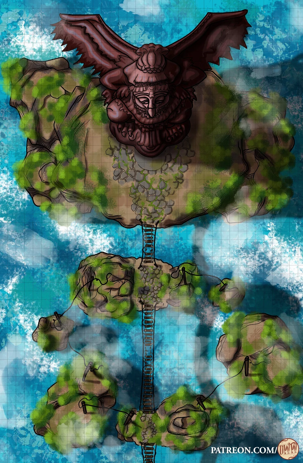 Sky Shrine Battle Map — Domille's Wondrous Works