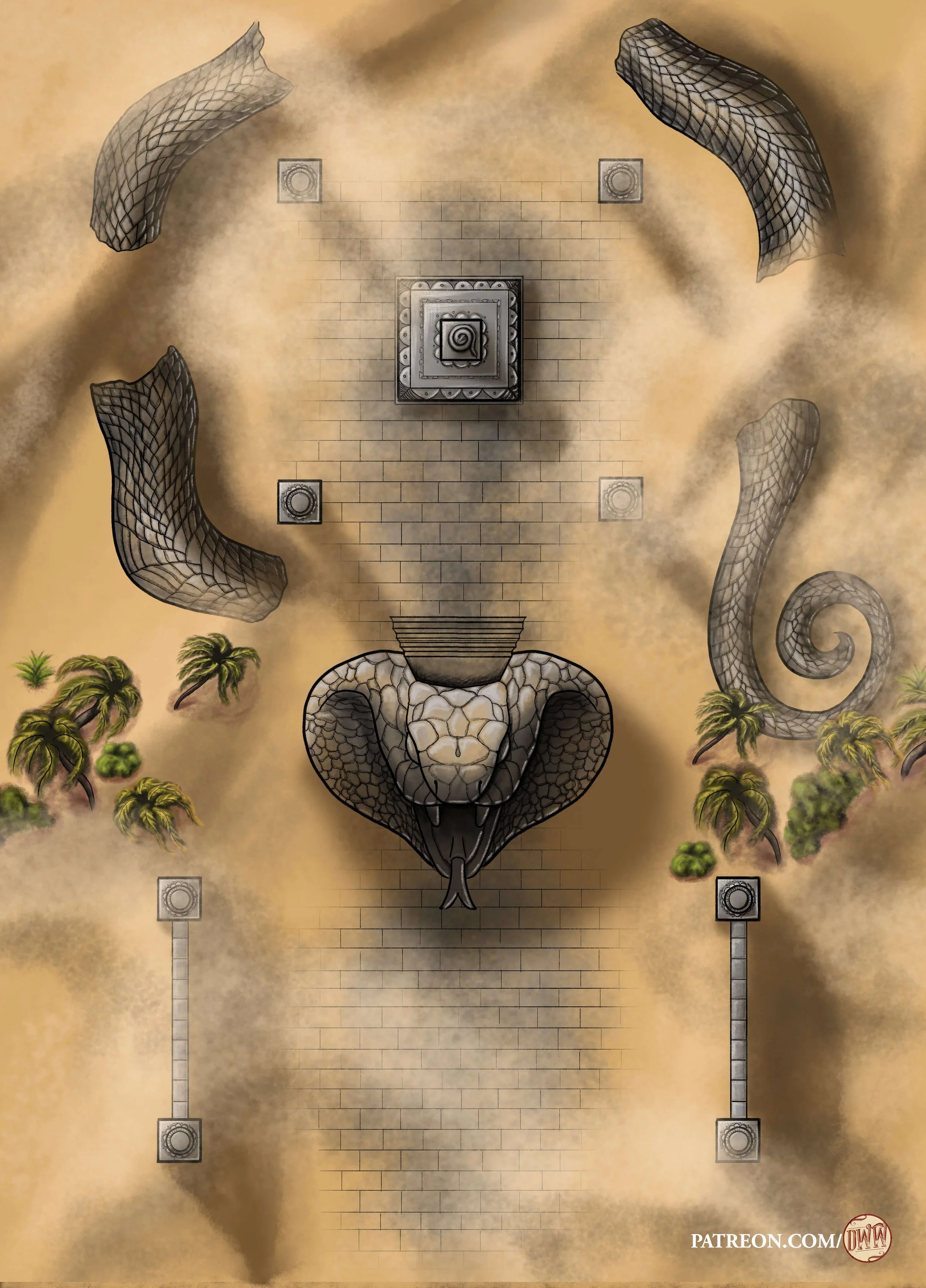 Potion / Alchemy Shop Battle Map — Domille's Wondrous Works