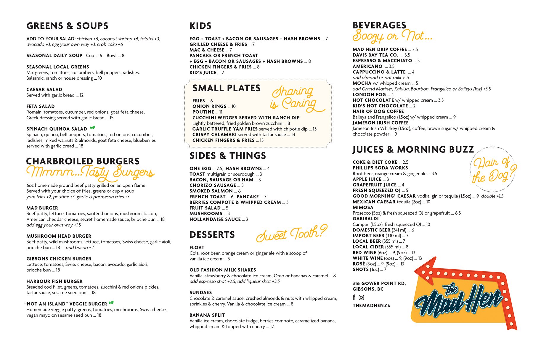 The Mad Hen Diner - Gibsons, BC