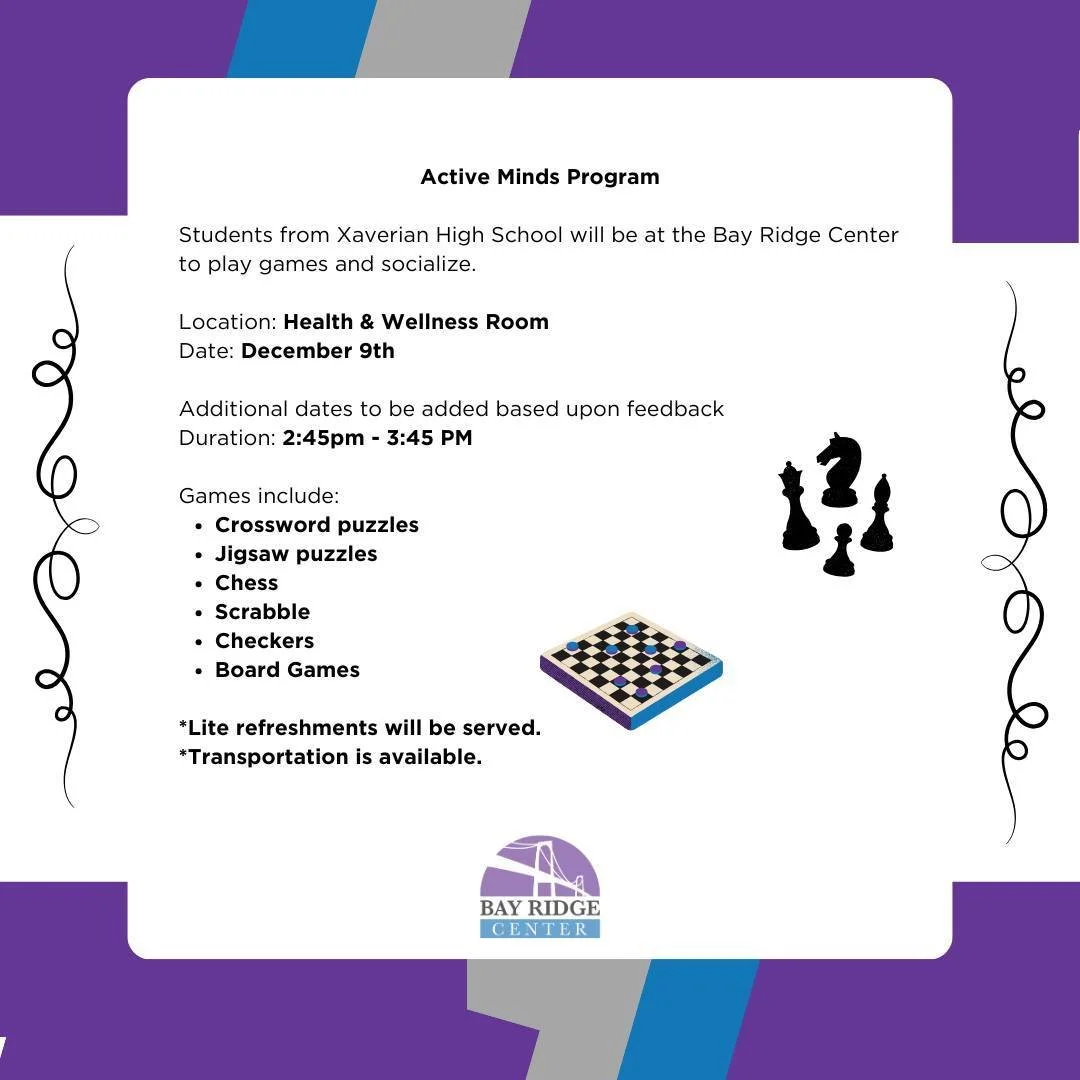 National Senior Center Month — Bay Ridge Center