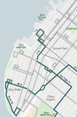 MTA Bus Redesign — Bay Ridge Center