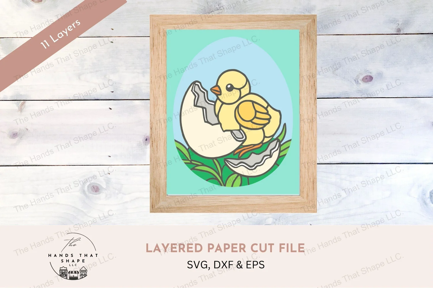 Duck House on the Pond 3D Layered Cardstock Wall Art File