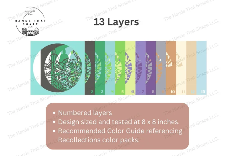 Folksy Fox Layered Cardstock Wall Art Craft File