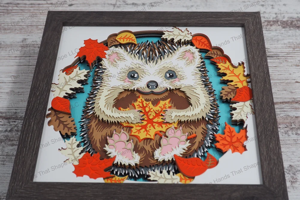 Water Mill Layered Paper Art Shadow Box