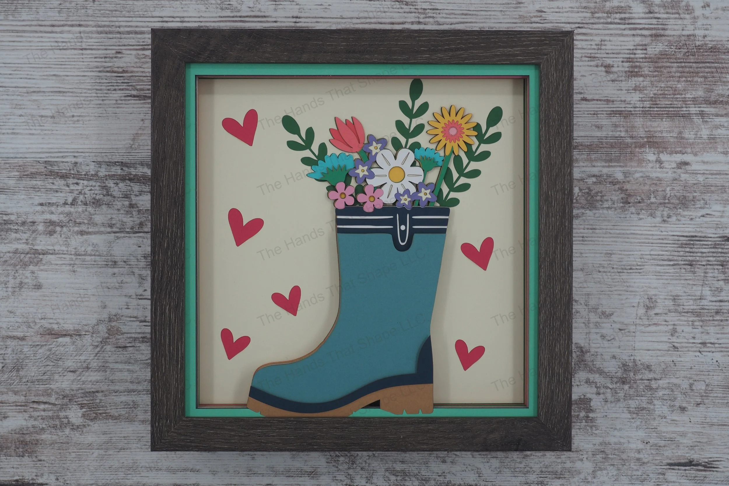 Japan Layered Paper Art Shadow Box