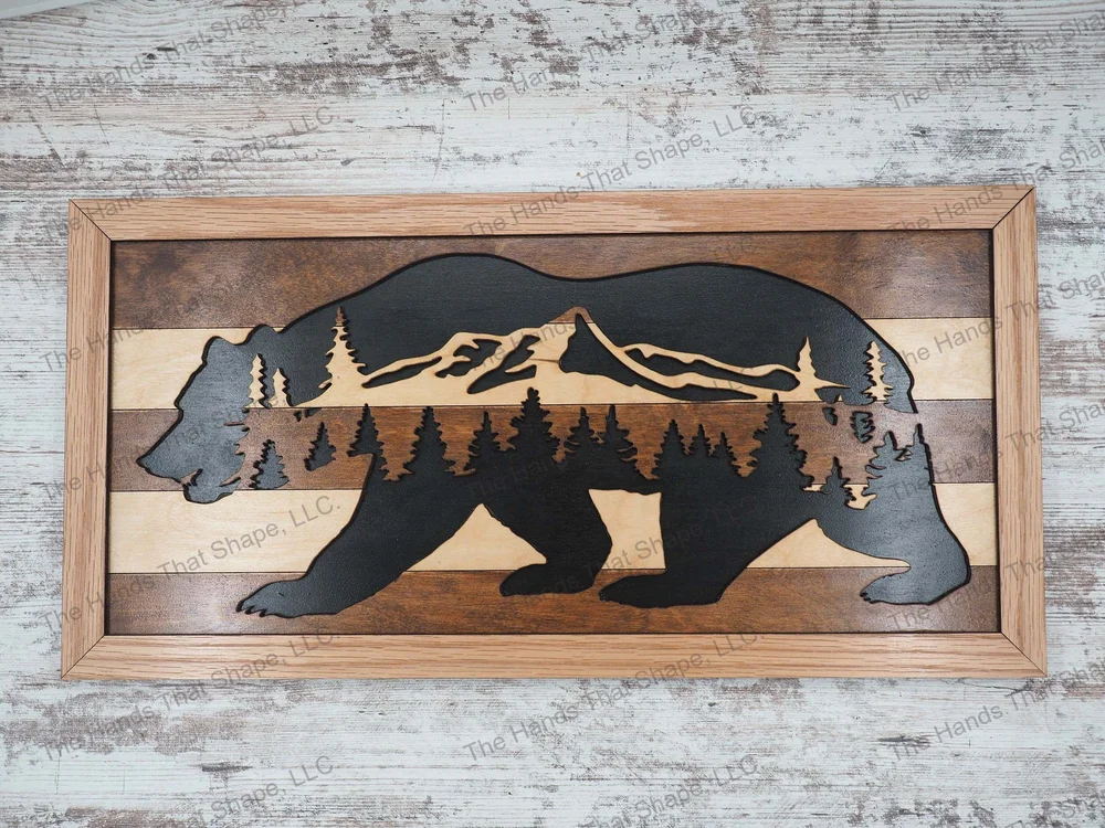 Bear Silhouette Patterns