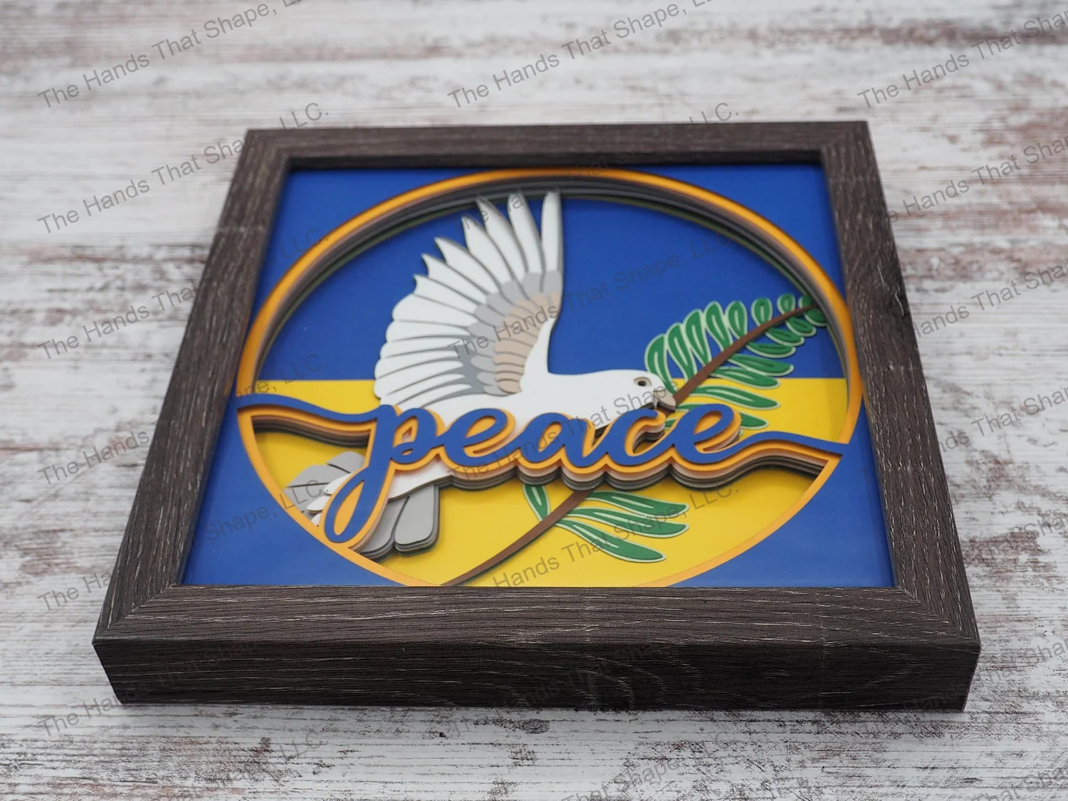Happy Birthday Layered Paper Art Shadow Box