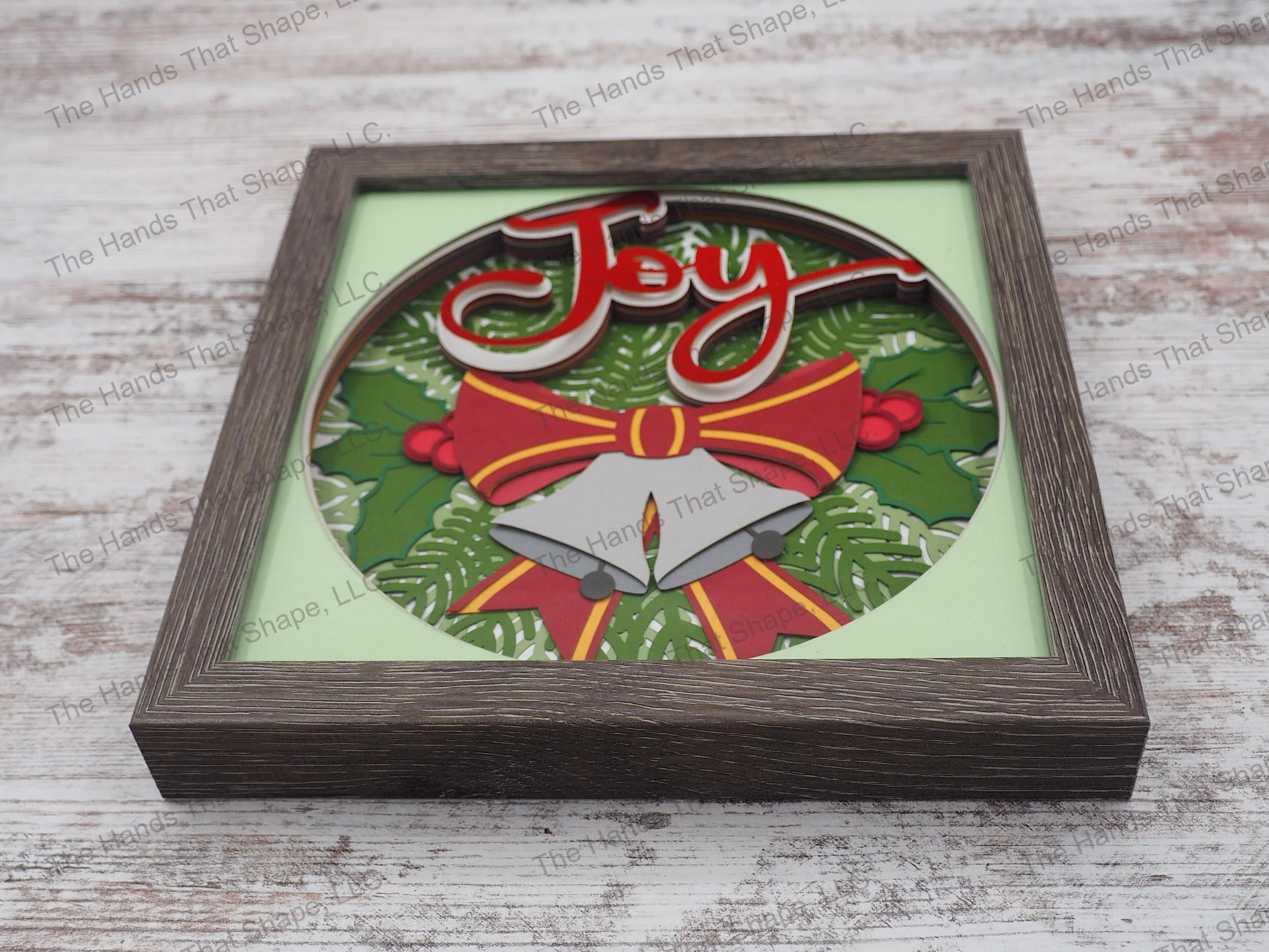 MN/WI Home Layered Paper Art Shadow Box