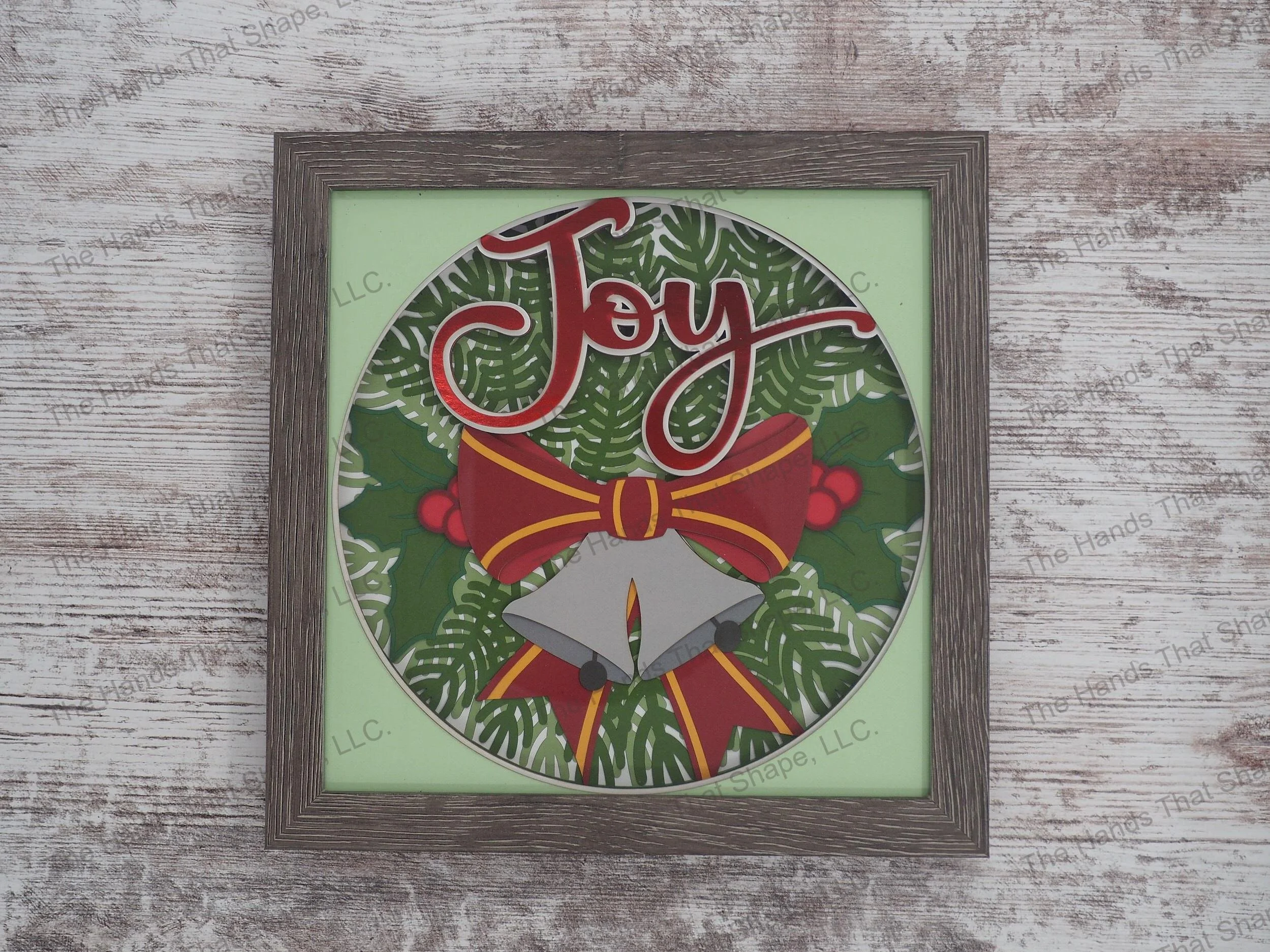 MN/WI Home Layered Paper Art Shadow Box