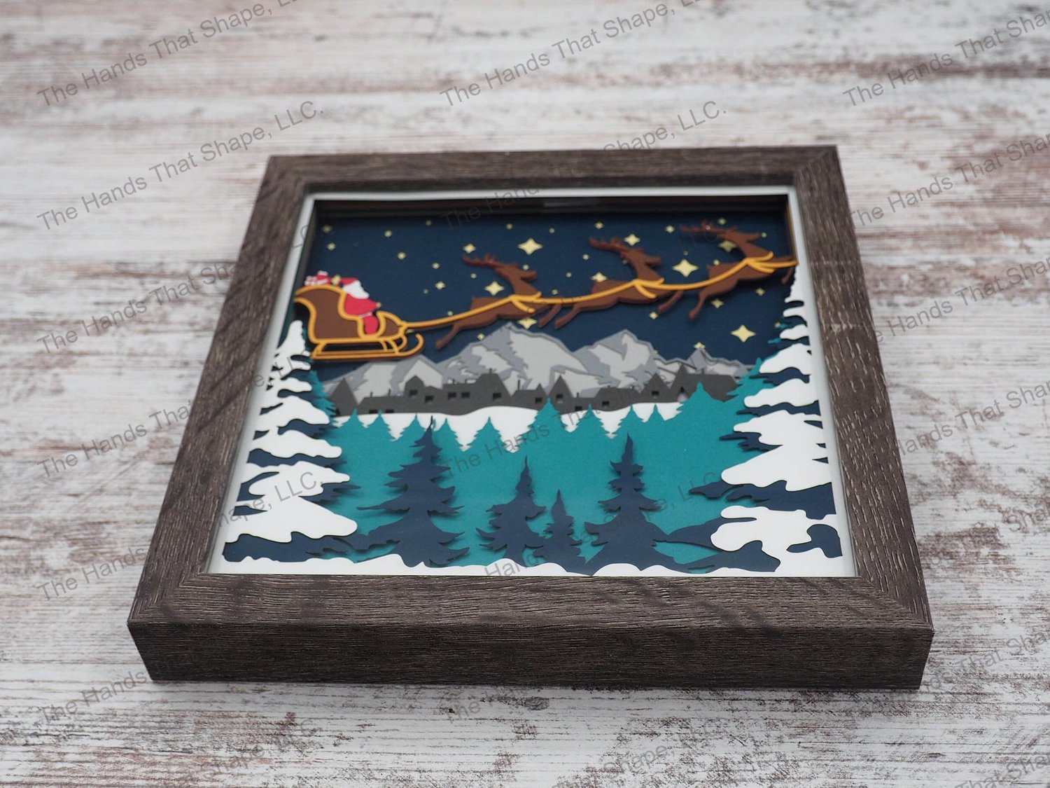 MN/WI Home Layered Paper Art Shadow Box