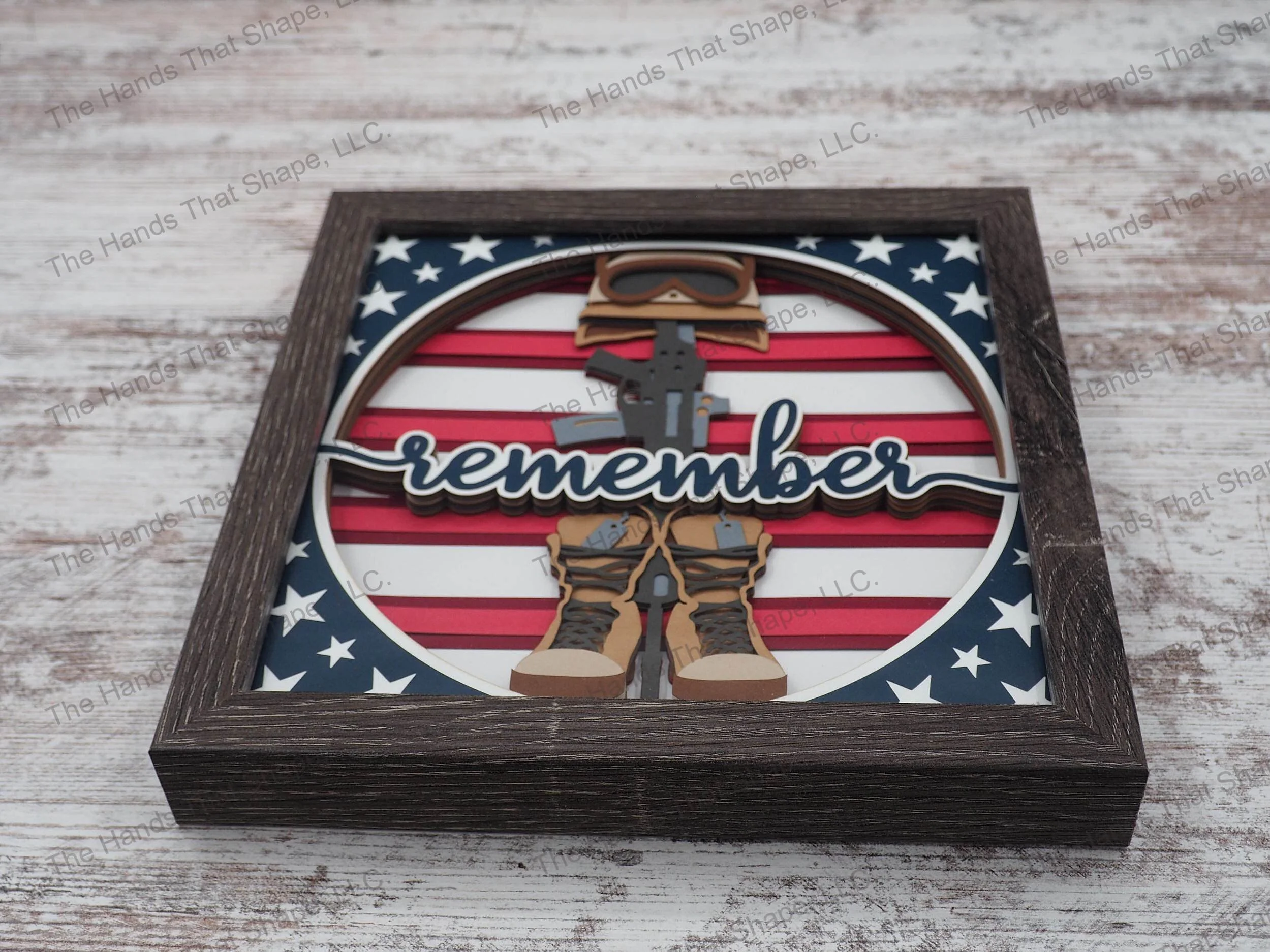 MN/WI Home Layered Paper Art Shadow Box