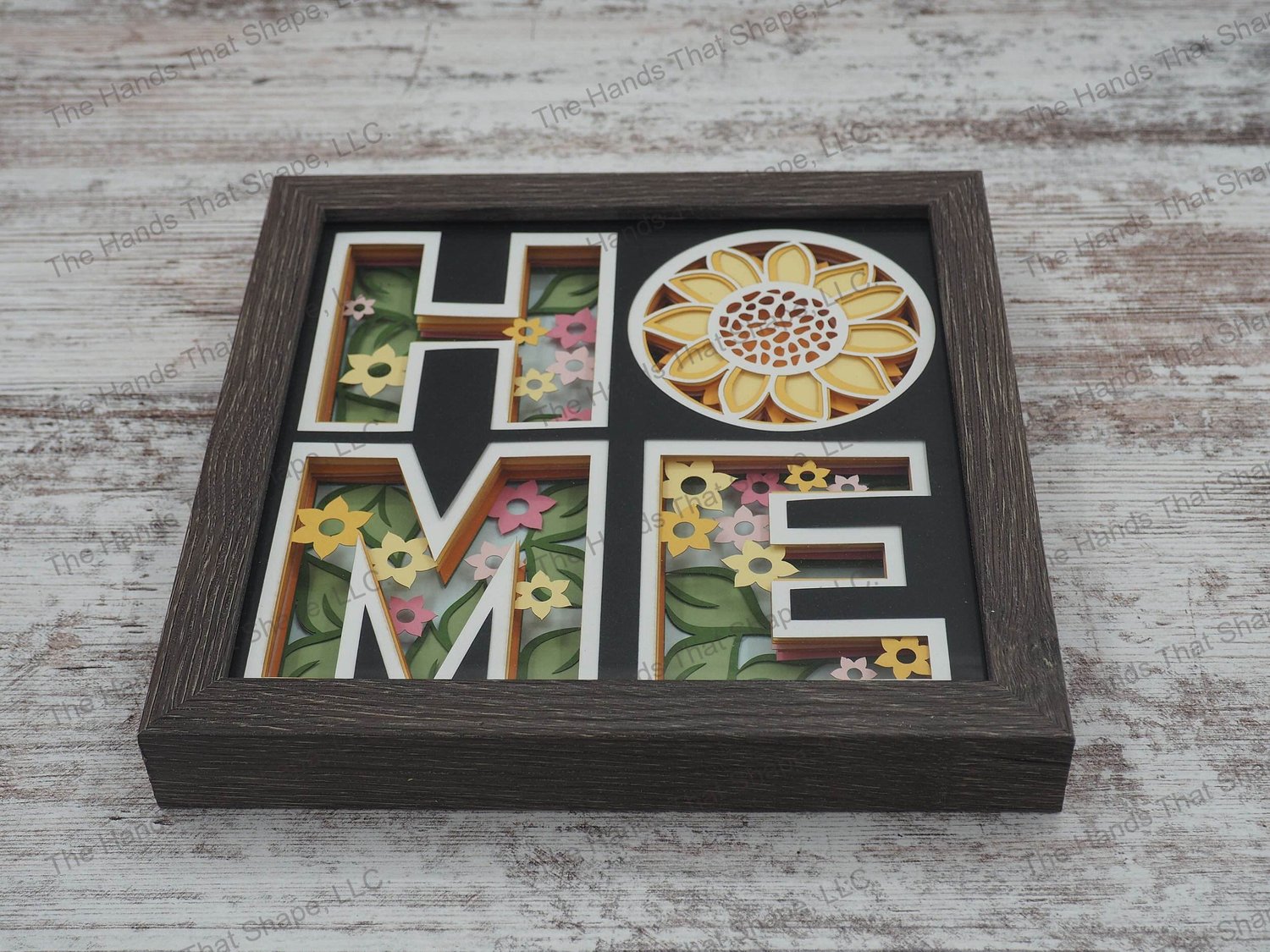 Seahorse Layered Paper Art Shadow Box