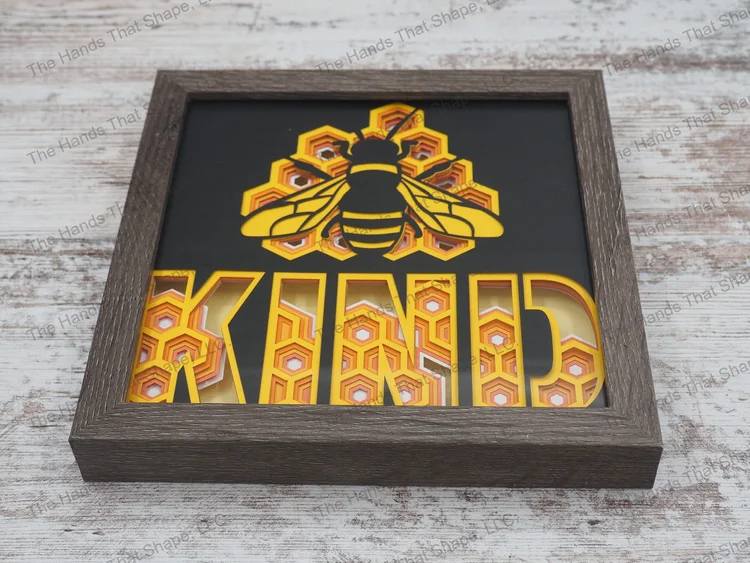MN/WI Home Layered Paper Art Shadow Box
