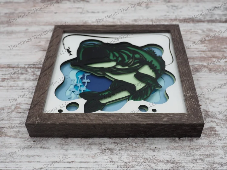MN/WI Home Layered Paper Art Shadow Box