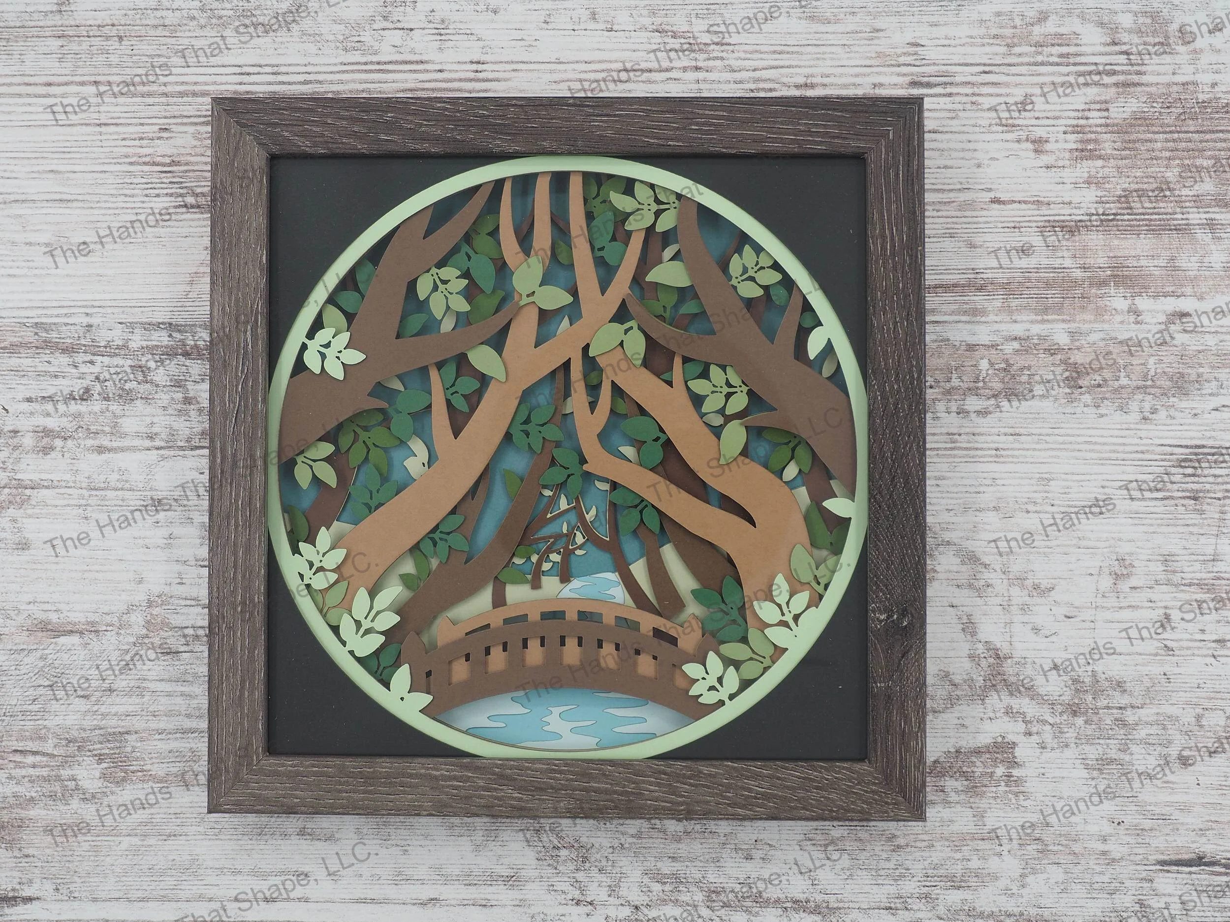 Cardinal Layered Paper Art Shadow Box