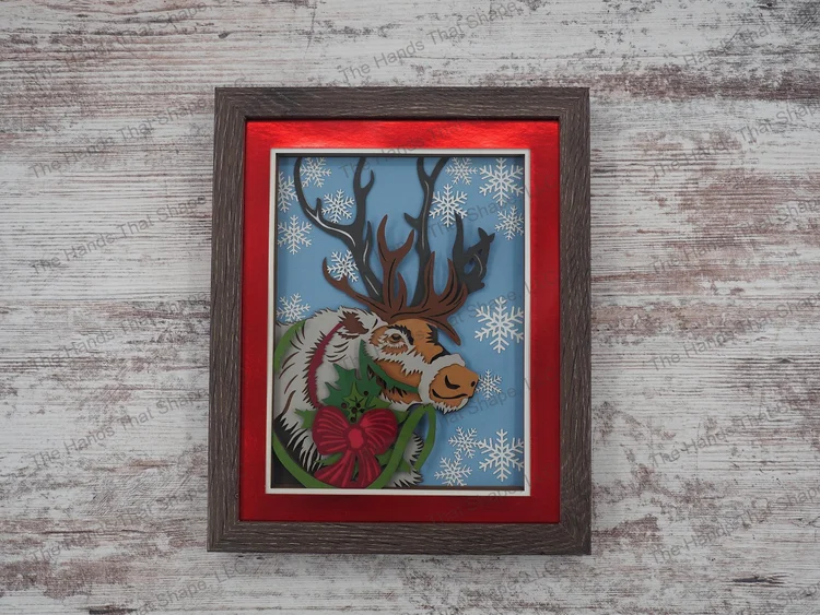 Japan Layered Paper Art Shadow Box