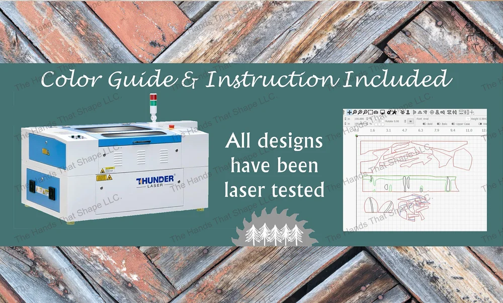 Bear Family Multi-Layer Inlay Art: Laser-Ready Digital Design File