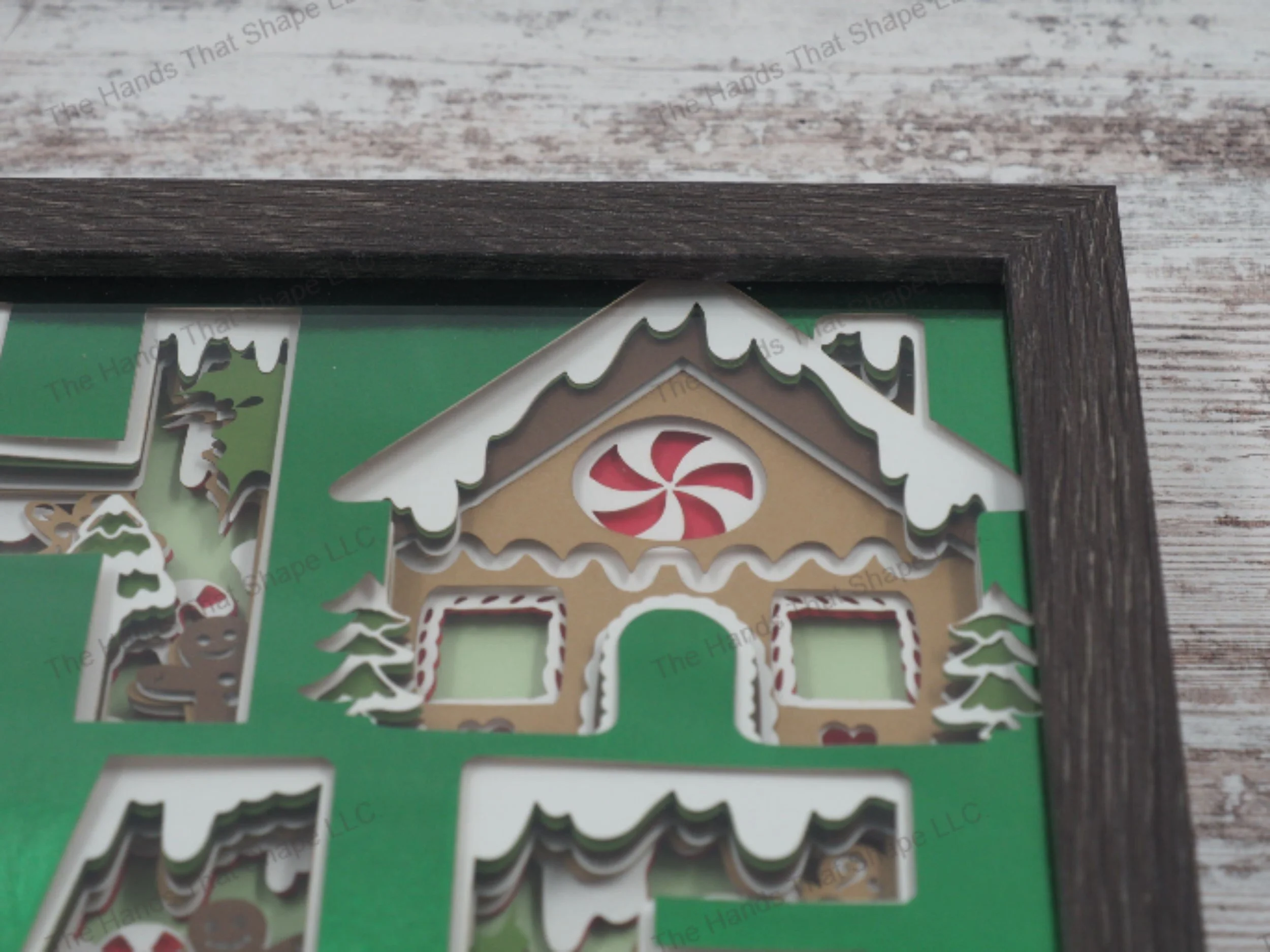 Deer Silhouette Layered Paper Art Shadow Box