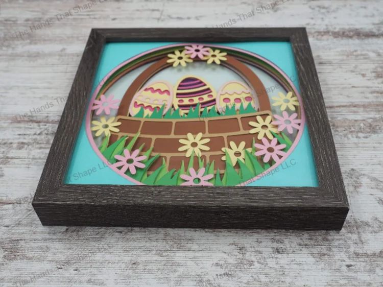 Japan Layered Paper Art Shadow Box