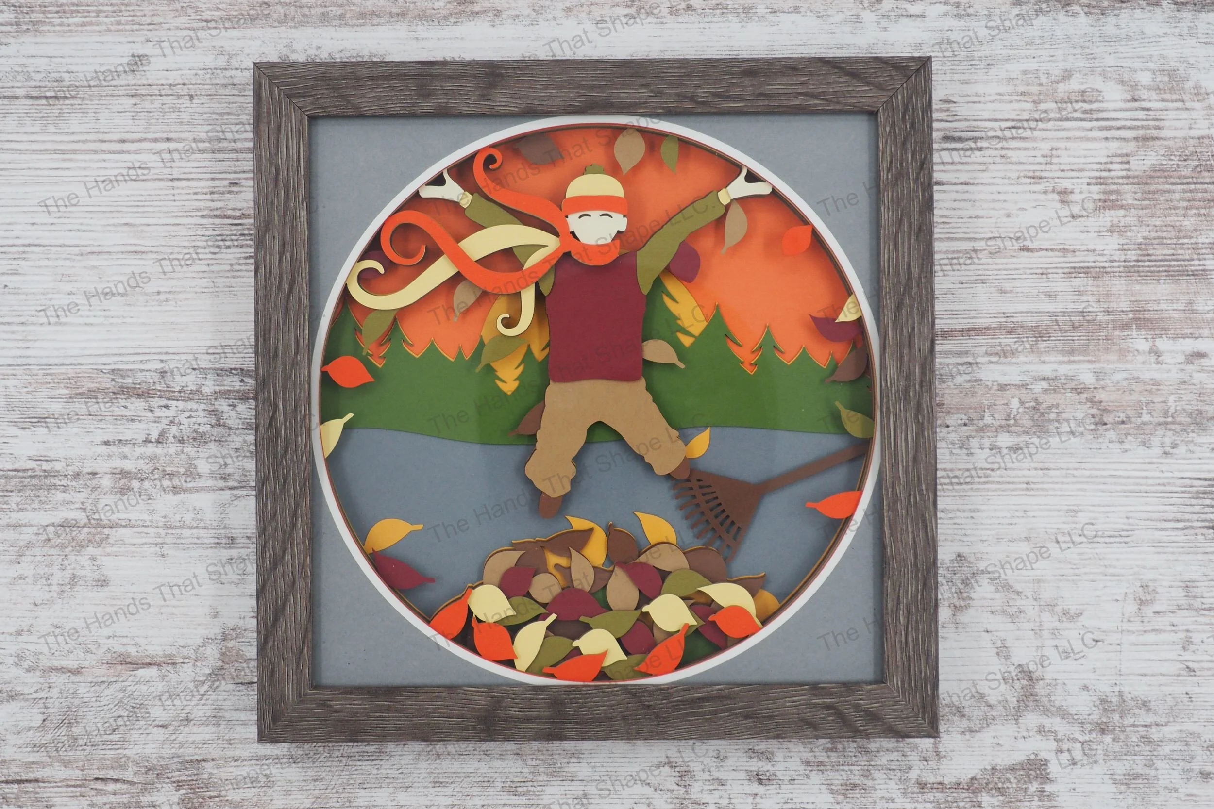 Northern Lights Layered Paper Art Shadow Box