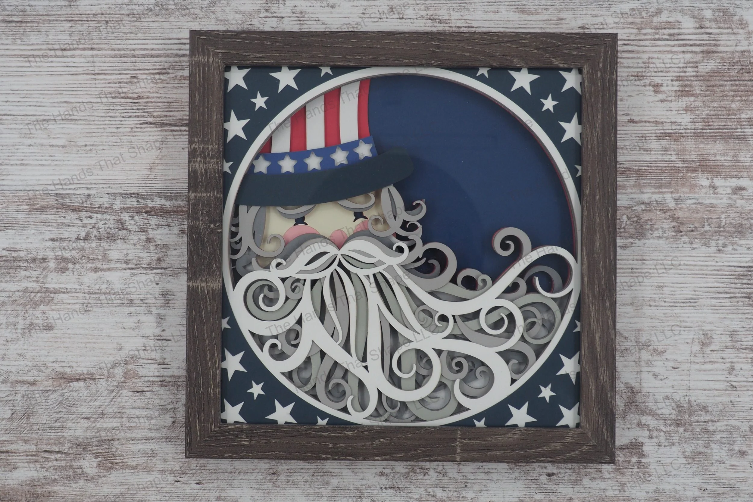 Sea Turtle Layered Paper Art Shadow Box