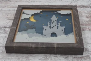 Japan Layered Paper Art Shadow Box