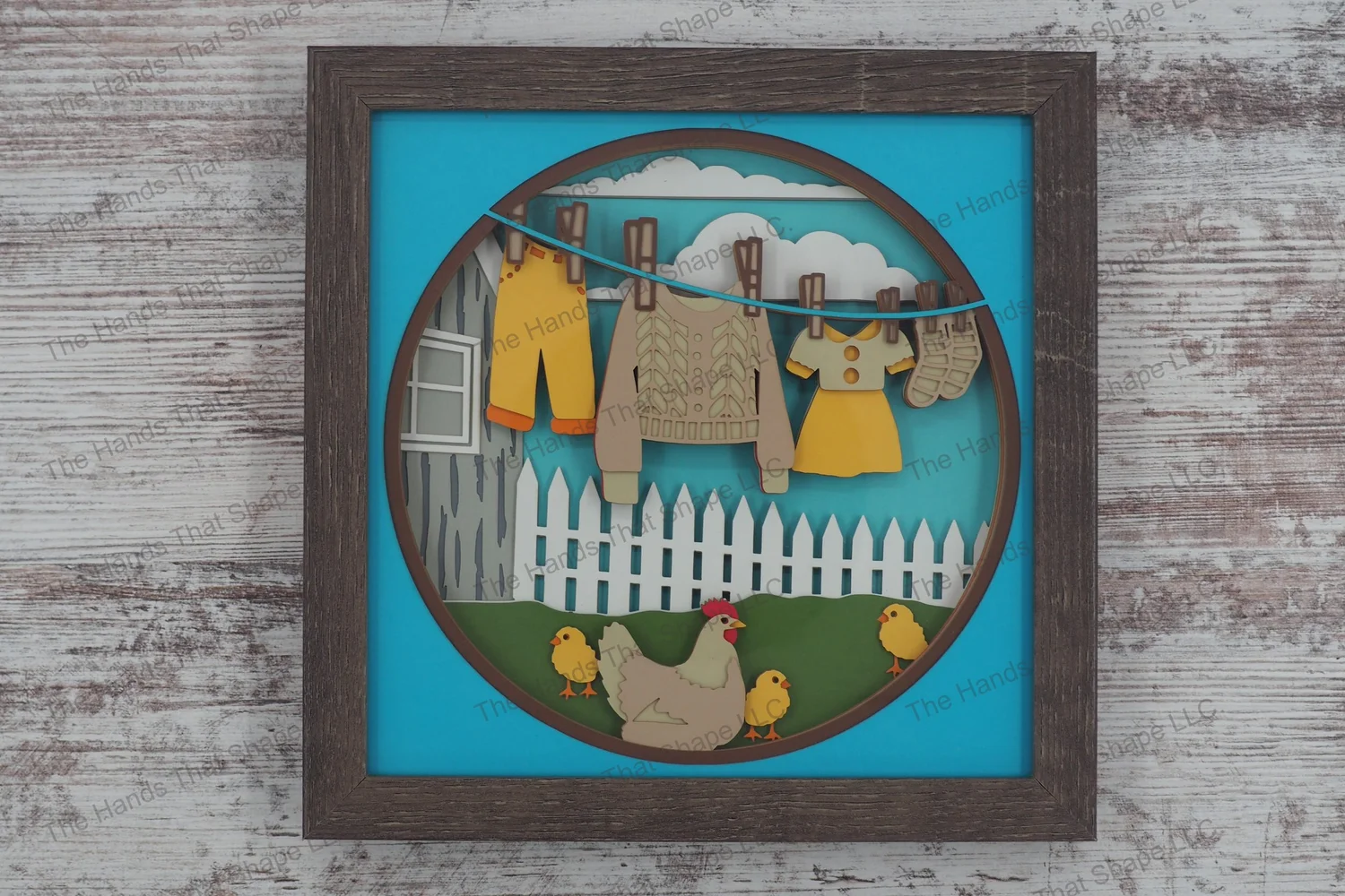 MN/WI Home Layered Paper Art Shadow Box