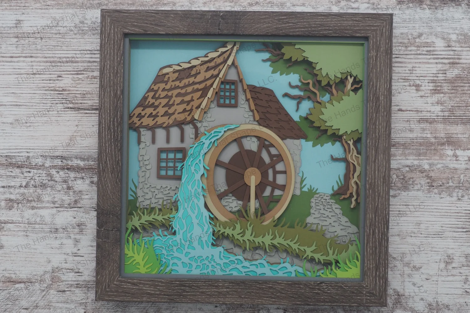 Nativity Layered Paper Art Shadow Box