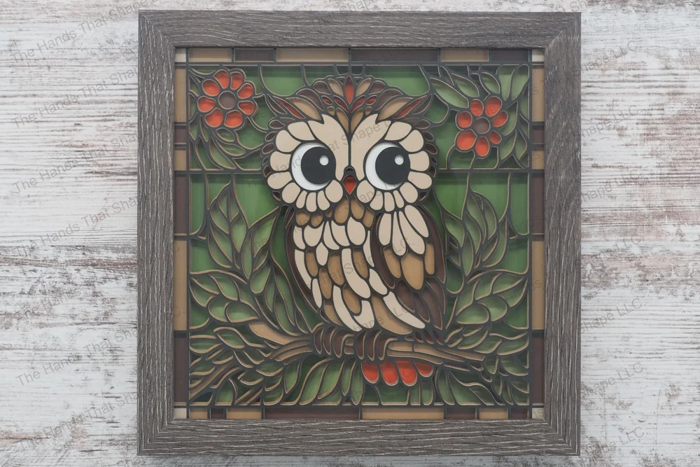 Japan Layered Paper Art Shadow Box