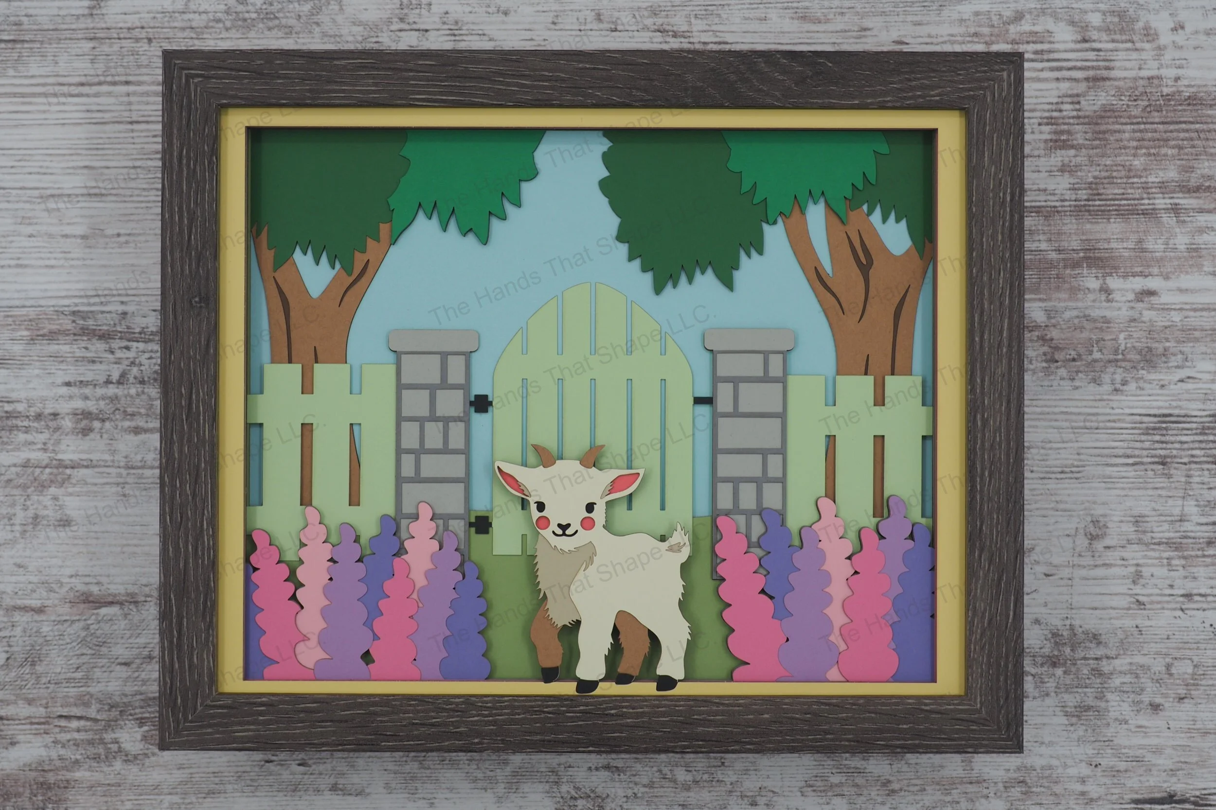 Stained Glass Dragonfly Layered Paper Art Shadow Box