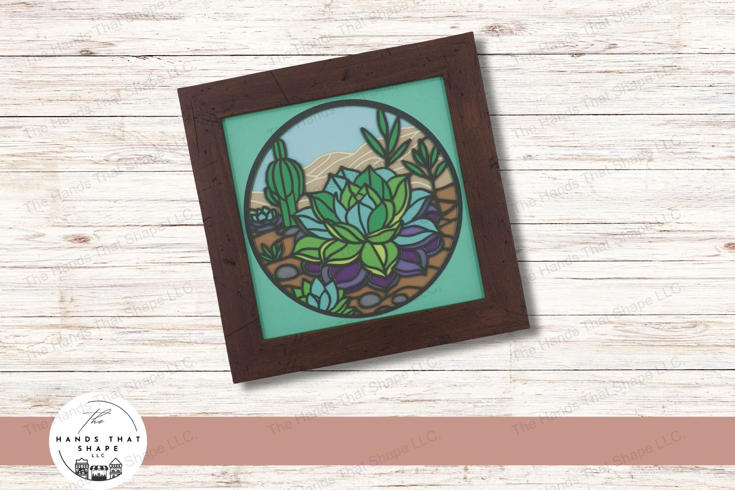 Folksy Fox Layered Cardstock Wall Art Craft File