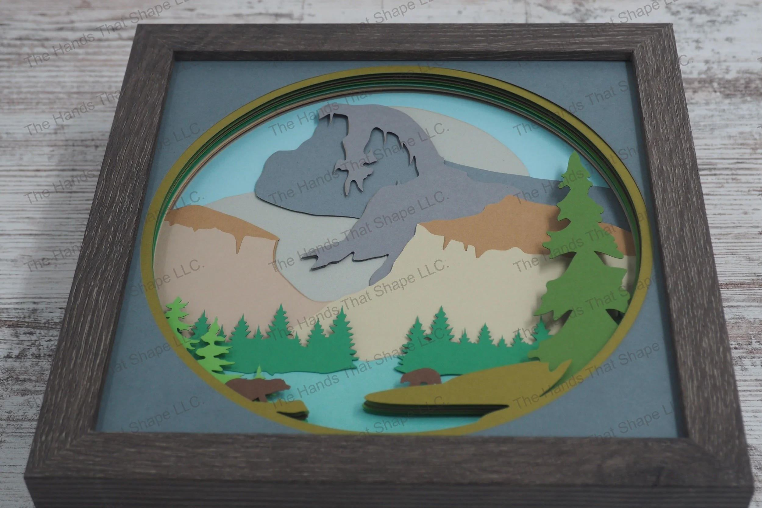 Nativity Layered Paper Art Shadow Box