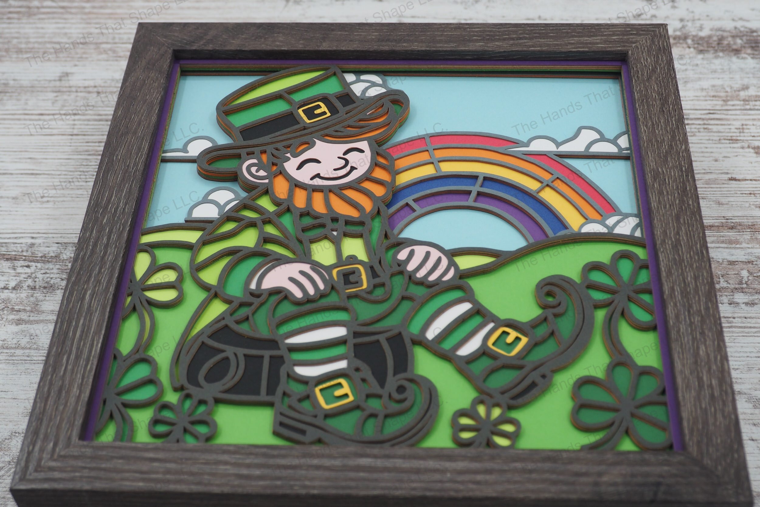 Seahorse Layered Paper Art Shadow Box